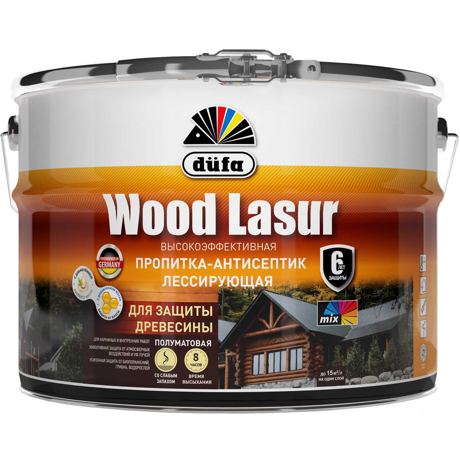 Высокоэффективная лессирующая пропитка düfa WOOD LASUR для защиты ...
